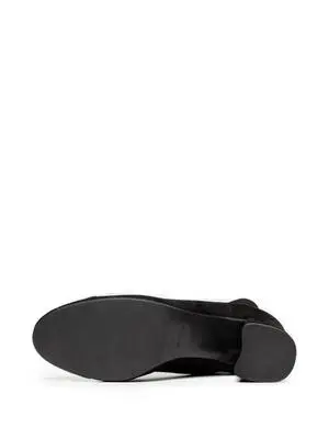POCHE PARIS Suede Block-heel Ankle Boots