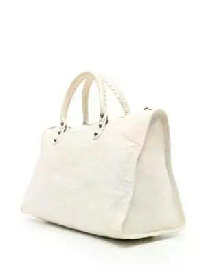 Balenciaga 2000s Large Le City Leather Tote Bag - Neutrals