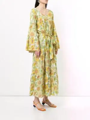 BAMBAH Sunflower Print Kaftan Dress