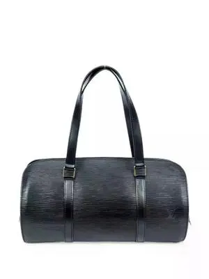LOUIS VUITTON Soufflot Épi-leather Shoulder Bag - Black