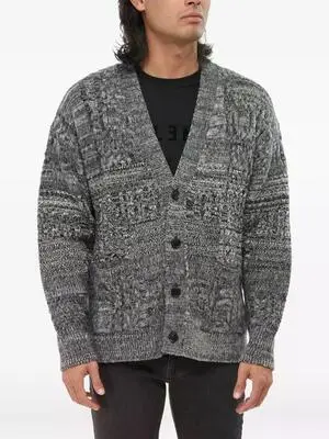 ROBERTO COLLINA Cable-knit Cardigan - Black
