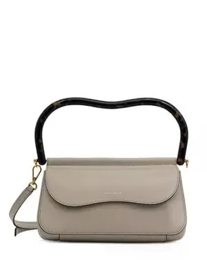 COCCINELLE Tortoiseshell-effect Handle Leather Tote Bag - Neutrals
