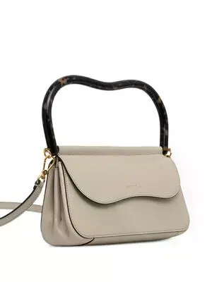 COCCINELLE Tortoiseshell-effect Handle Leather Tote Bag