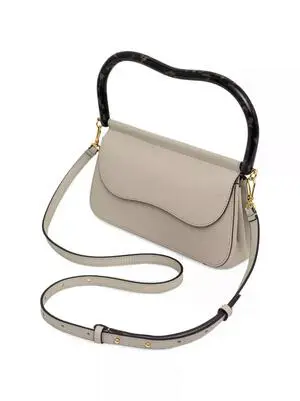COCCINELLE Tortoiseshell-effect Handle Leather Tote Bag