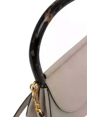 COCCINELLE Tortoiseshell-effect Handle Leather Tote Bag