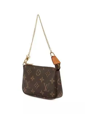 LOUIS VUITTON Mini Pochette Shoulder Bag - Brown