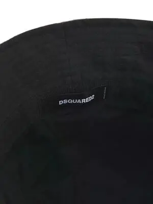 Dsquared2 Logo-embroidered Graphic-print Bucket Hat