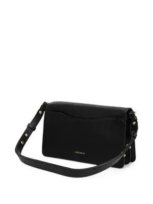 COCCINELLE Logo-plaque Shoulder Bag - Black