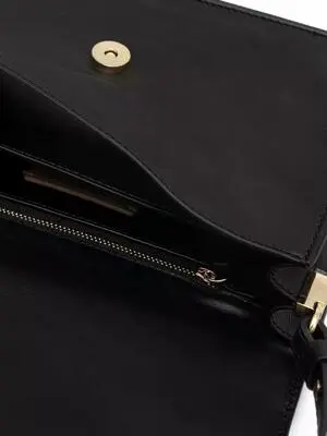COCCINELLE Logo-plaque Shoulder Bag - Black