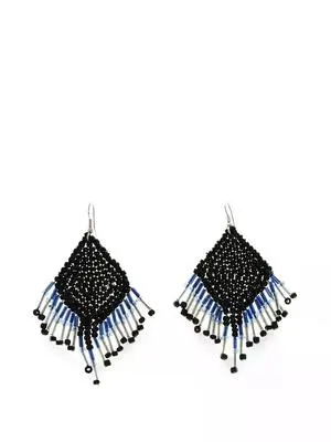 Dsquared2 Beaded Drop Earrings - Silver