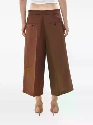 Marni Pleated Wide-leg Trousers - Brown