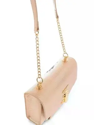 Moschino Lizard-effect Love Shoulder Bag