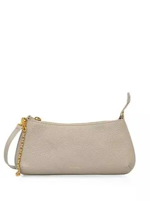 COCCINELLE Grained Leather Shoulder Bag - Neutrals