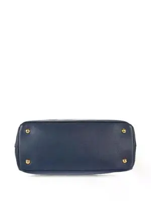 Prada Saffiano Leather Tote Bag - Blue