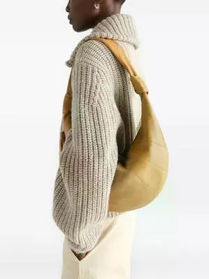 LEMAIRE Fortune Croissant Bag In Goat Leather - Neutrals