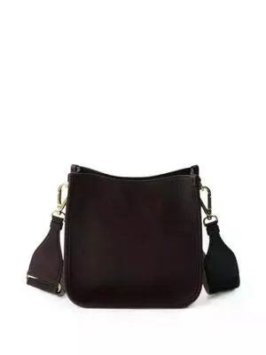 Prada Mini Leather Shoulder Bag - Brown
