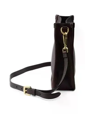 Prada Mini Leather Shoulder Bag - Brown