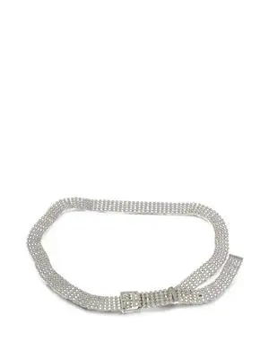 Dsquared2 Crystal-embellished Belt - Silver