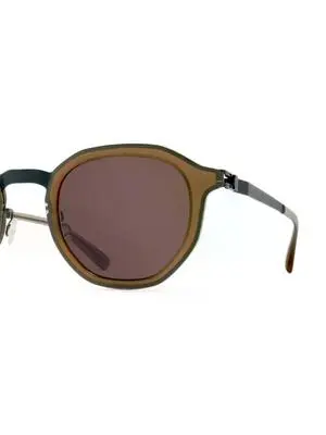 Mykita Sawyer Round Frame Sunglasses - Brown