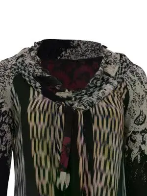 Etro Printed Blouse With Ruffled Neckline