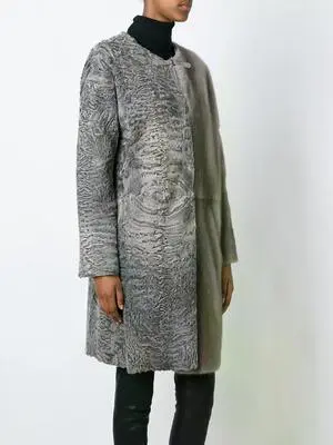 MANZONI 24 Patchwork Fur Coat