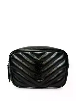 Saint Laurent Lou Quilted Belt Bag - Black
