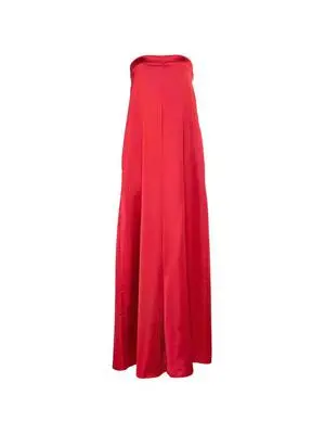 JIJIL Sleeveless Pocket Jumpsuit - Red