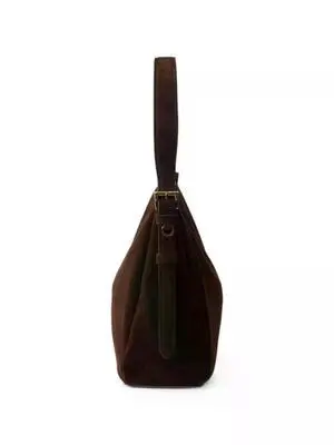 Prada Aimée Medium Suede Shoulder Bag