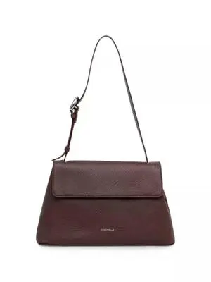 COCCINELLE Pebbled Leather Tote Bag - Brown