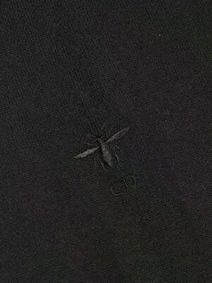 Dior Wool Bee Embroidery Long Sleeve Sweater