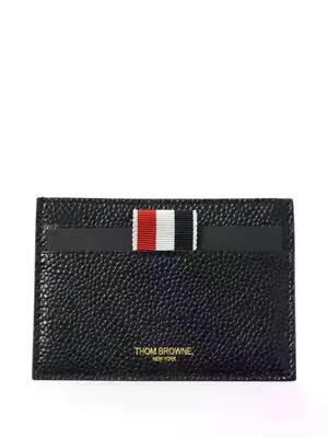 Thom Browne Pebble Grain Stripe-tab Card Holder