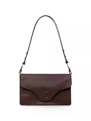 COCCINELLE Logo-embossed Leather Tote Bag - Brown