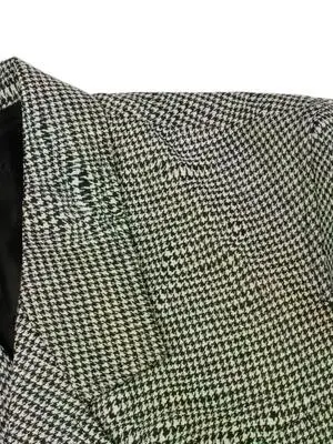 Dior Houndstooth-pattern Belted Coat