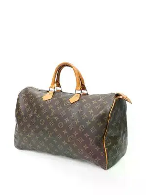 LOUIS VUITTON Monogram Speedy 40 Holdall Bag - Brown