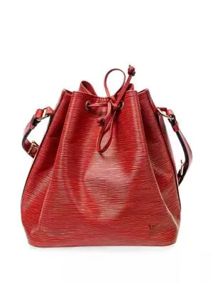 LOUIS VUITTON Pm Noe Leather Bucket Bag - Red
