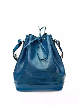 LOUIS VUITTON Noe Leather Bucket Bag - Blue