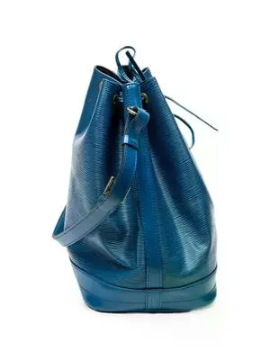LOUIS VUITTON Noe Leather Bucket Bag - Blue