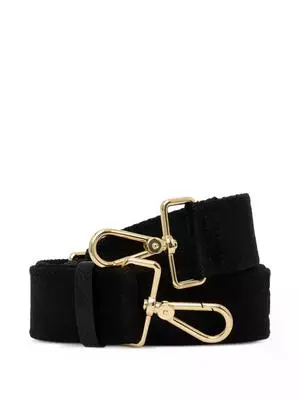 COCCINELLE Logo-embroidered Shoulder Strap - Black