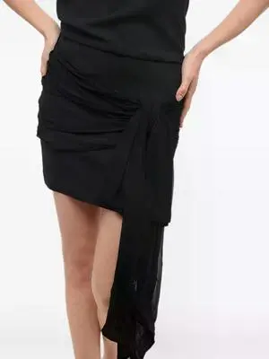 Philosophy Di Lorenzo Serafini Draped Detail Mini Dress - Black