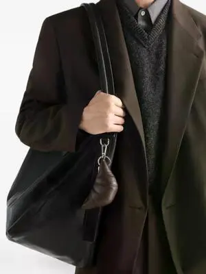 LEMAIRE Mini Croissant Keyring In Leather