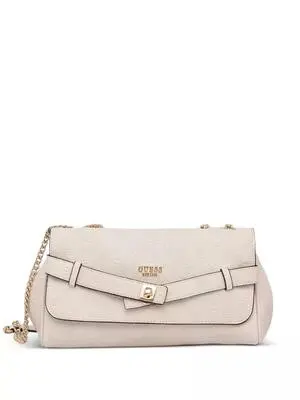 Guess Ella Twist-lock Crossbody Bag - Neutrals