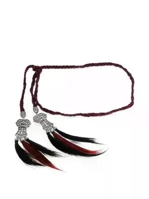 Dsquared2 Braided Tassel-detail Belt - Red