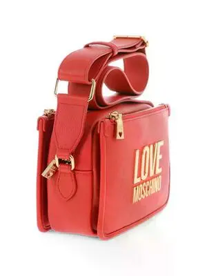 Moschino Logo-plaque Cross Body Bag - Red
