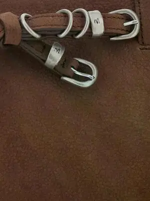 MARGESHERWOOD Buckle-detail Nubuck Shoulder Bag