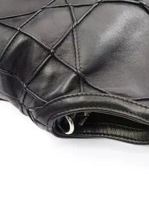 Dior 2010s Cannage Granville Shoulder Bag - Black