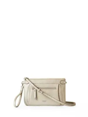 OSPREY The Ruby Grained Leather Crossbody Bag - Neutrals