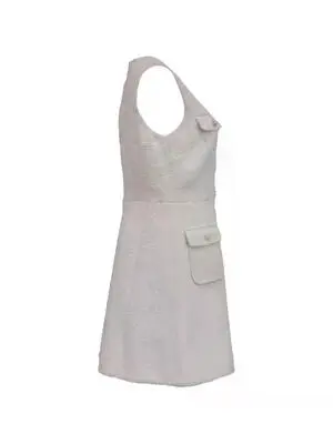 SELF-PORTRAIT V-neck Tweed Dress