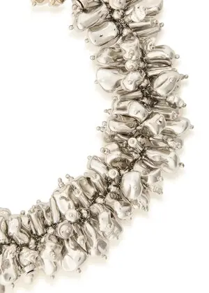 Dries Van Noten Bead-embellished Brass Necklace