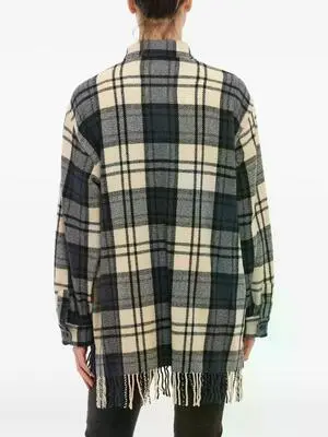 Woolrich Fringed Checked Overshirt