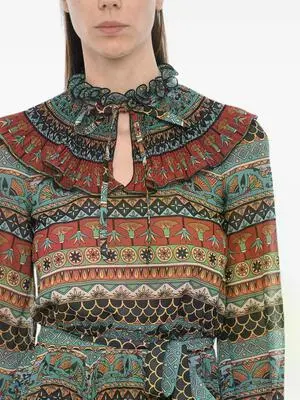 La DoubleJ Nefertiti Giza Pleated Midi Dress